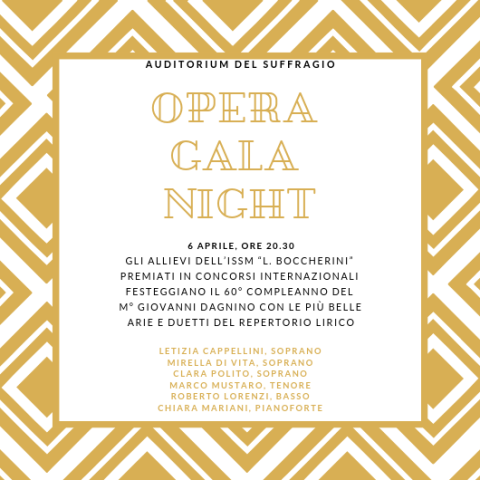 Opera Gala Night - Conservatorio di Musica Luigi Boccherini